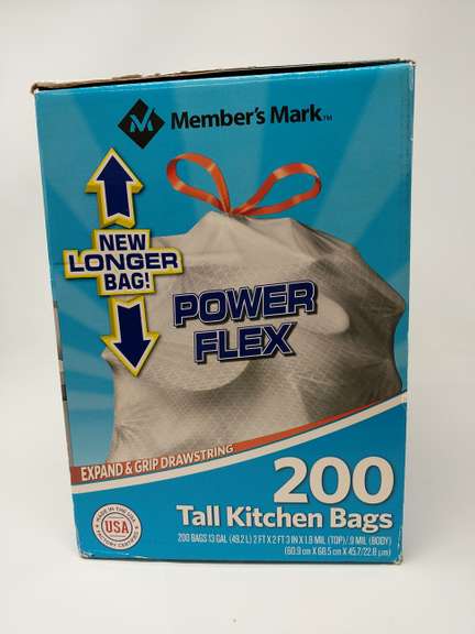 Member's Mark Power Flex 13 Gallon Garbage Bags-200 Count - Dutch Goat