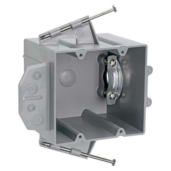 Pass & Sleymour Slater Plastic 2-Gang Captive Mounting Nails Switch and ...