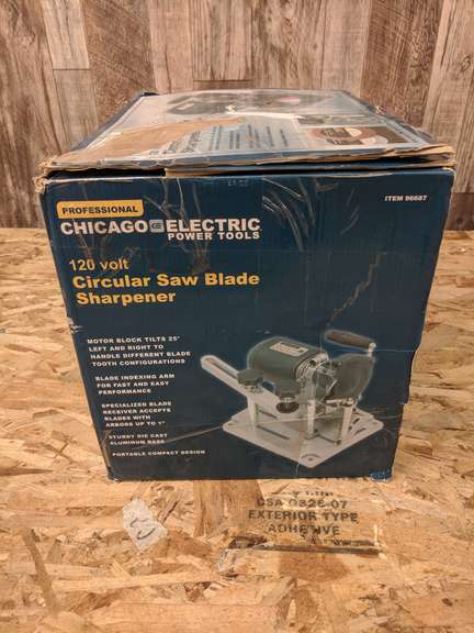 Professional Chicago Electric 120 Volt Circular Saw Blade Sharpener ...