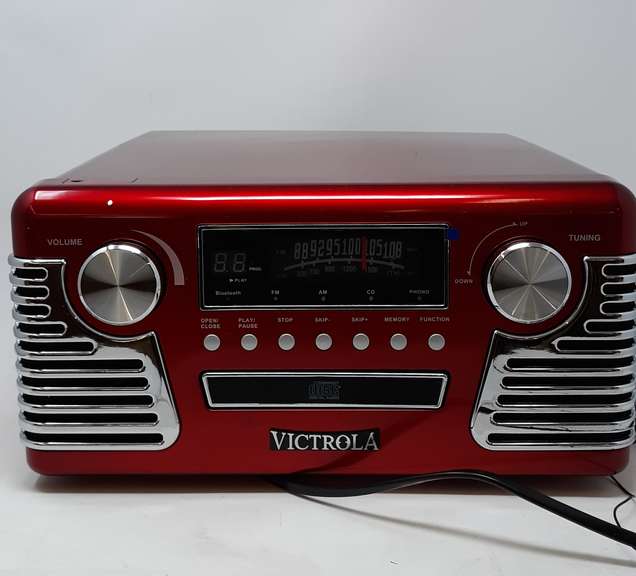 Red Victrola Bluetooth Stereo Turntable with CD Player - Dutch Goat