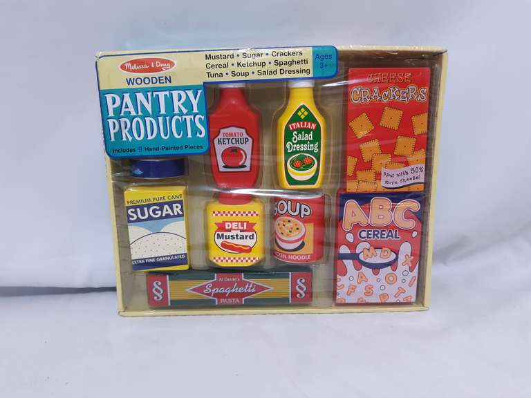 Lot of 4 Packs of "Melissa & Doug" Wooden Pantry Toys - Dutch Goat