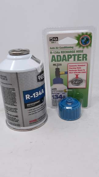 SuperTech R-134A Refrigerant and Recharge Hose Adapter - Dutch Goat