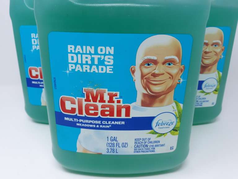 Lot of 3 - Mr. Clean Multi-Purpose Cleaner Meadows & Rain 1 Gallon each ...
