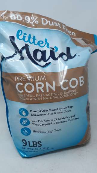 Litter Maid Premium Corn Cob Kitty Litter 9 Lbs Dutch Goat