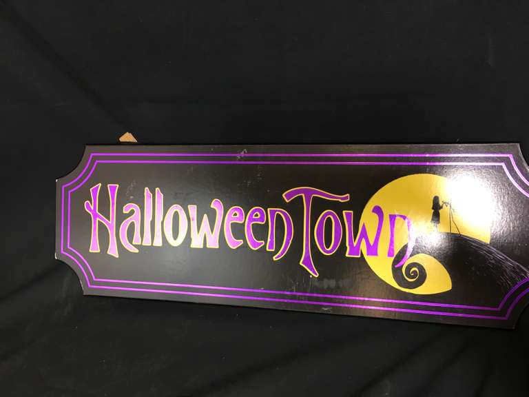 Nightmare Before Christmas Halloween Town Sign - Dutch Goat