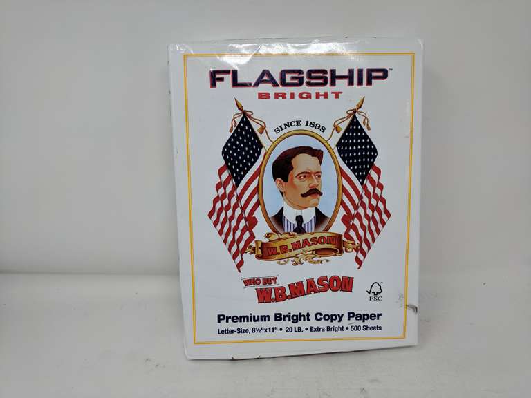 Lot of 6 Flagship Premium Bright Copy Paper Letter Size, 20 Lb. Extra ...