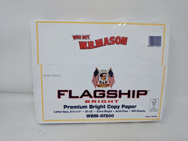 Lot of 6 Flagship Premium Bright Copy Paper Letter Size, 20 Lb. Extra ...