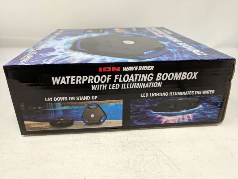 ION Wave Rider Waterproof Floating Boombox with Led Illumination ...