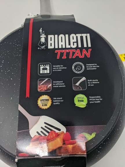 Set of 3 - Bialetti Titan Nonstick 10" Fry Pan In Black - Dutch Goat