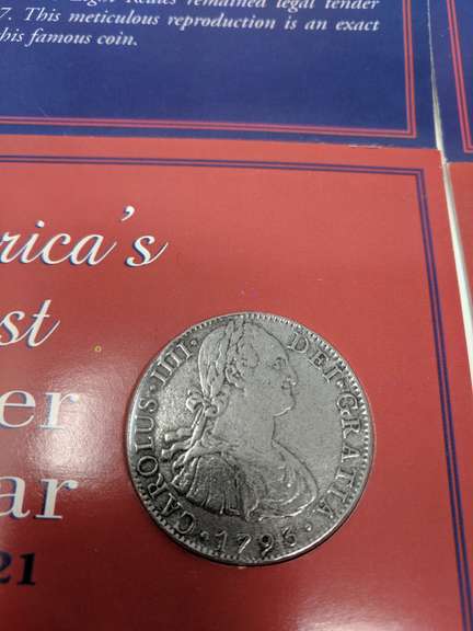 Lot of 3 America's First Silver Dollar 1793 Reproduction Coins - Dutch Goat