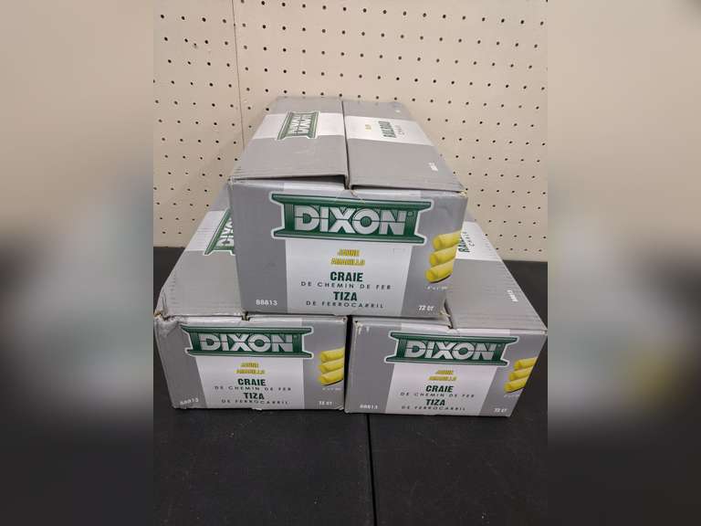 Lot of 3 Boxes of Dixon Railroad Chalk - 72 per box - Dutch Goat