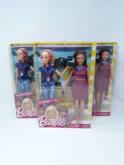 Lot of 3 Barbie TV News Teams - Dutch Goat