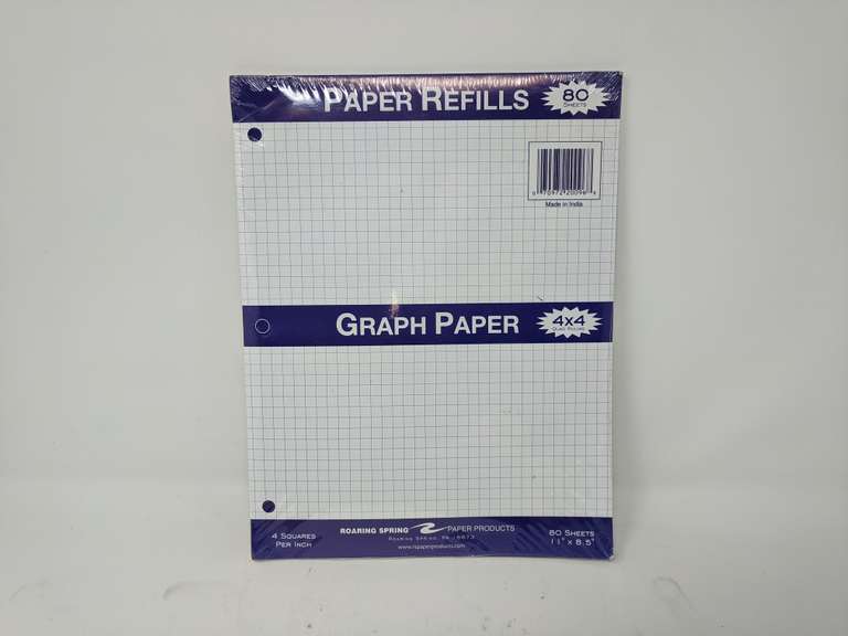 Lot of 6 Roaring Springs Paper Products Graph Paper Packets [ 80 Sheet ...