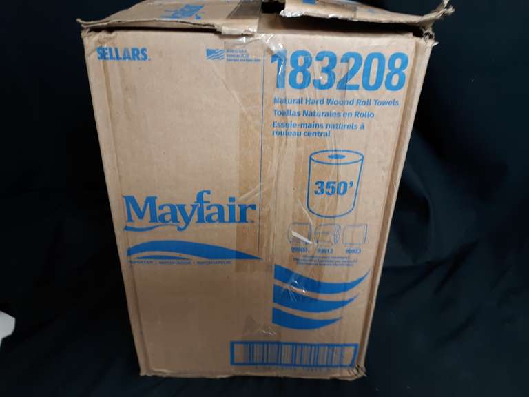 1 Case of Sellars Mayfair Natural Paper Towel Rolls, 350 Ft Overall, 12 ...