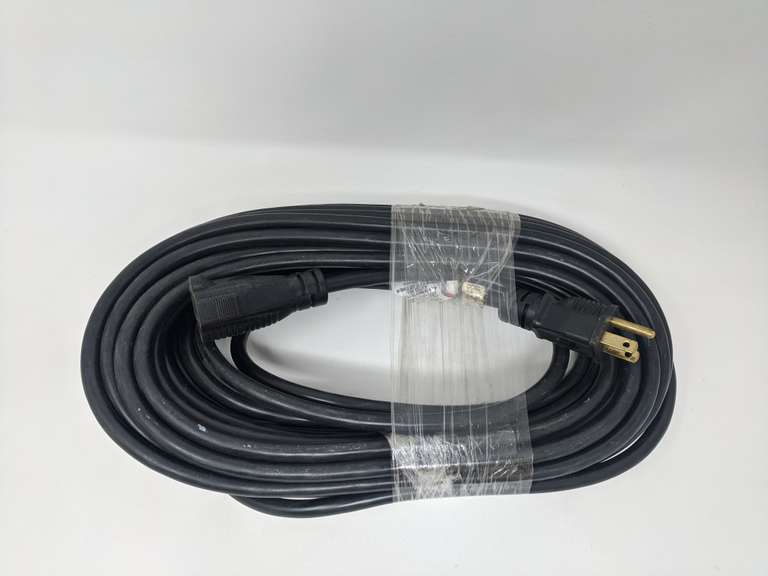 Black Three Prong Extension Cord *Unknown Length* - Dutch Goat