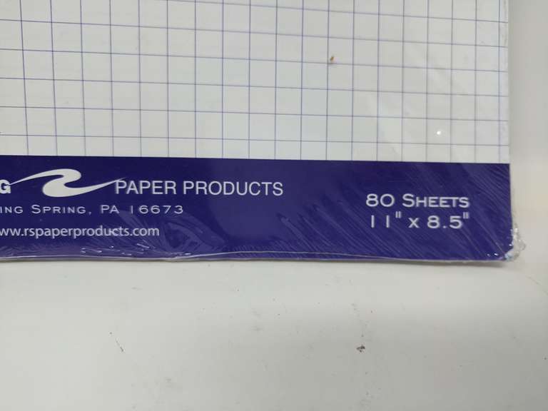 Lot of 6 Roaring Springs Paper Products Graph Paper Packets [ 80 Sheet ...