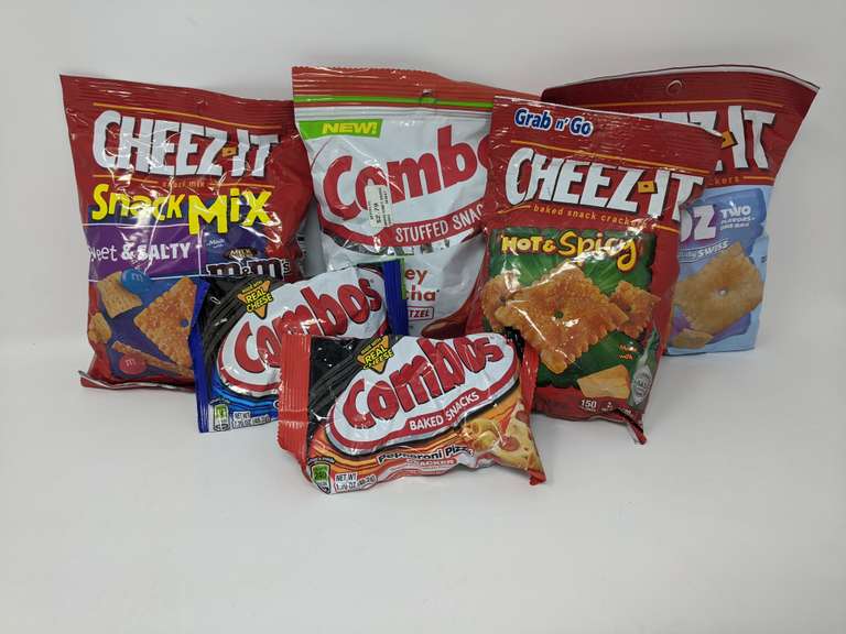 Assortment of 13 Cheez-It & Combos Cracker Snacks (Oz May Vary Per Bag ...