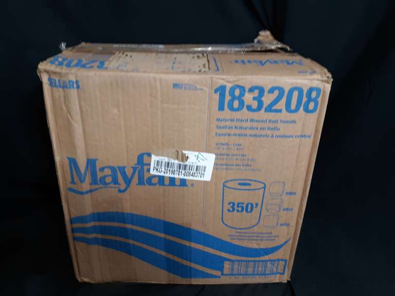 1 Case of Sellars Mayfair Natural Paper Towel Rolls, 350 Ft Overall, 12 ...