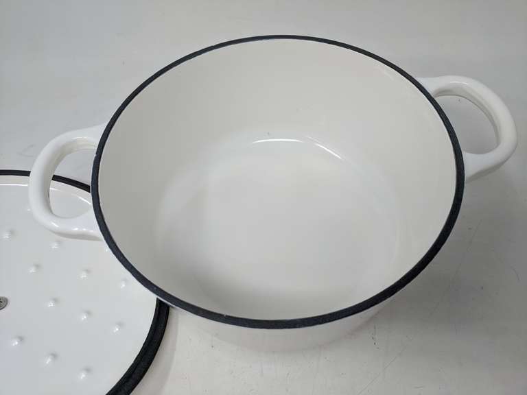 Limited Edition Belfer By Inspired Home Dutch Oven White - 3 QT - Dutch ...