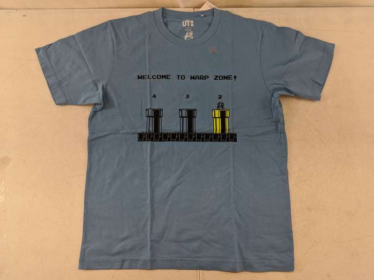 Super Mario "Welcome To The Warp Zone" 35th Anniversary T Shirt - Size ...