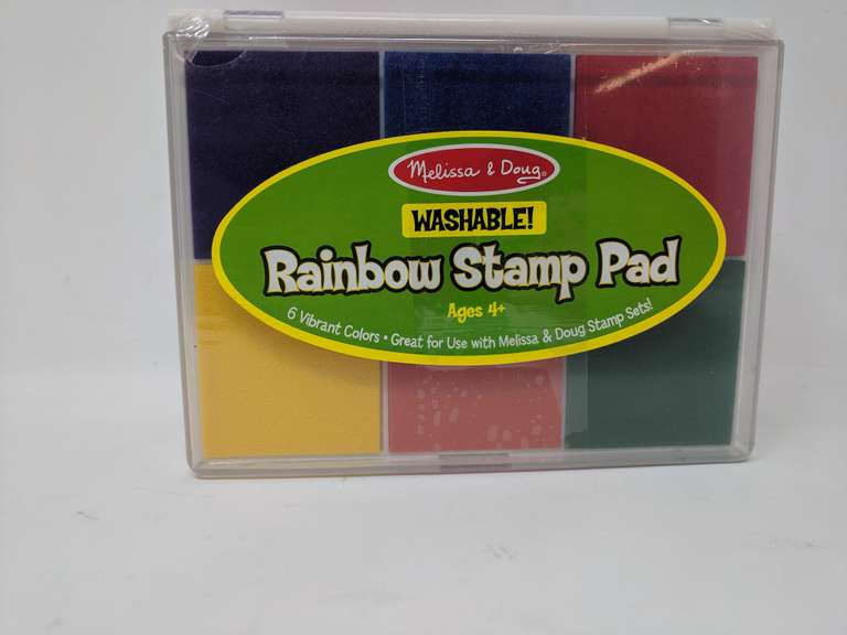 Lot of 3 - Melissa & Doug Washable Rainbow Stamp Pad - 6 Colors - Dutch ...