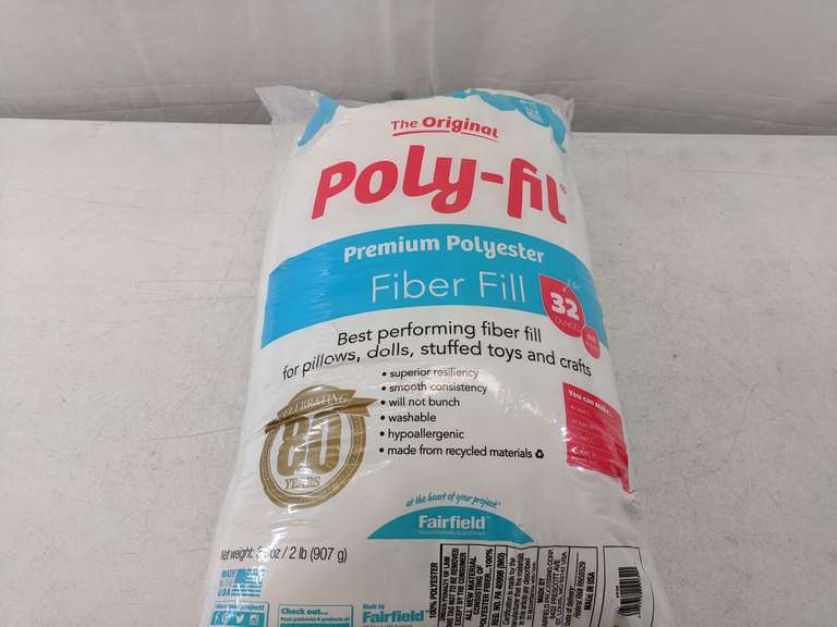 Lot of 3 - The Original Poly-Fil Premium Polyester Fiber Fil 32 oz ...