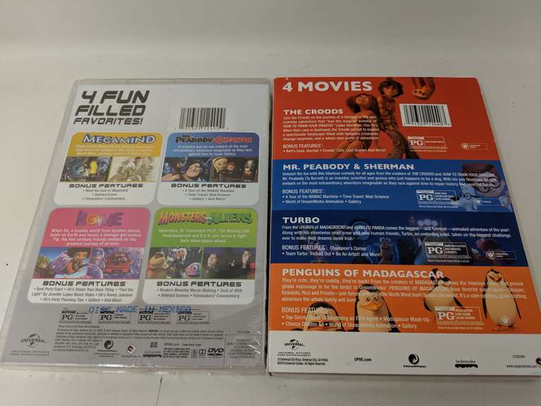 Assortment of 2 Dreamworks 4 Movie Collection - Dutch Goat