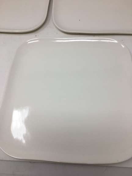 Lot Of 3 World Market Square Ivory Plates - Dutch Goat