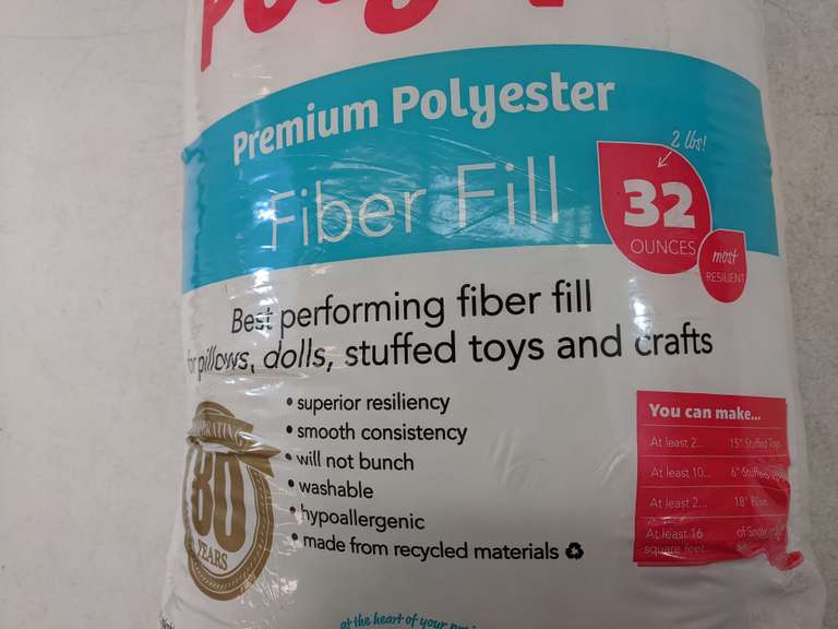 Lot of 3 - The Original Poly-Fil Premium Polyester Fiber Fil 32 oz ...
