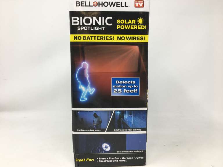 Bell Howell As Seen On TV Bionic Spotlight Solar Powered Motion ...