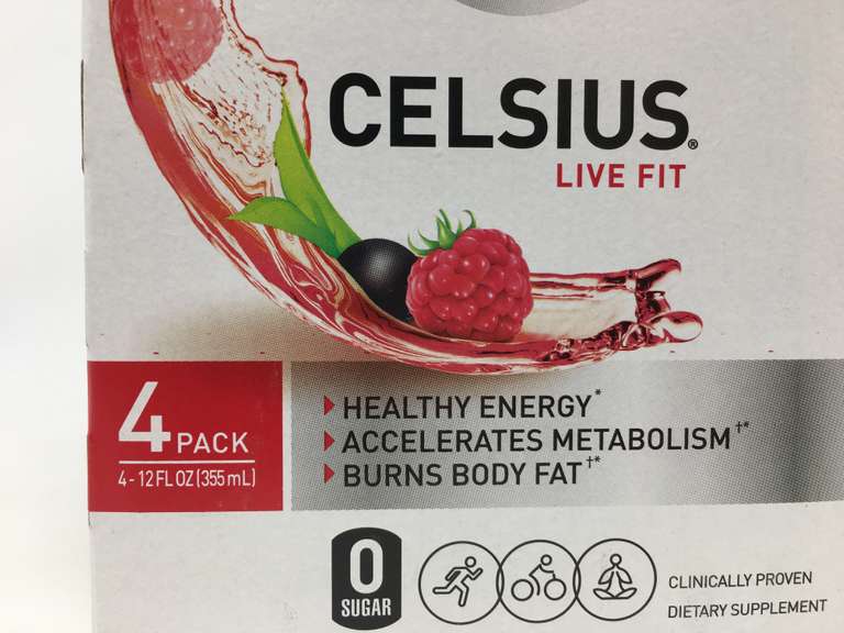 Lot of 2 - Celsius Live Fit Raspberry Acai Green Tea - Dutch Goat