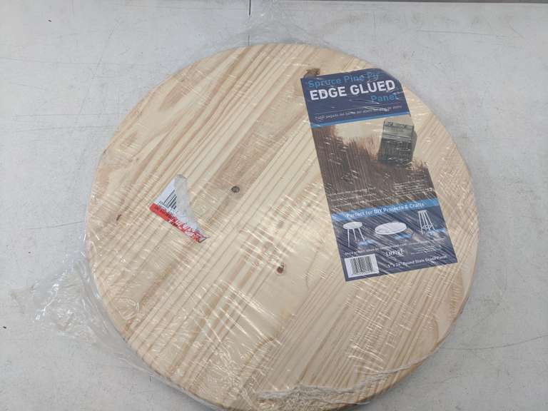 Spruce Pine Fir Edge Glued Panel 1" x 24" Round - Dutch Goat