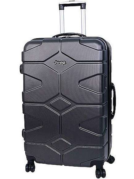 Jeep Brand Heavy Duty Hardshell Suitcase- Grey (24"H x 10"W x 16 ...