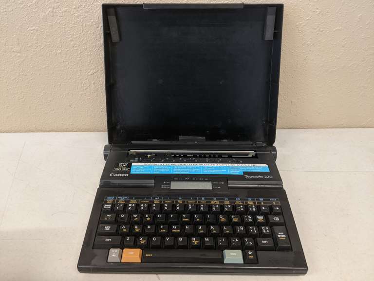 Vintage 1990s Canon Typestar 220 II Portable Electronic Digital ...
