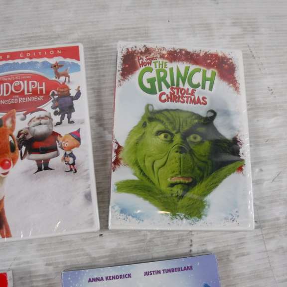 Assortment of 5 Christmas Movies Including Trolls Holiday, Santa Claus ...