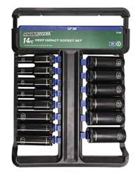 Master Force 14pc Deep Impact Socket Set 1/2'' DR, Metric Sizes - Dutch ...