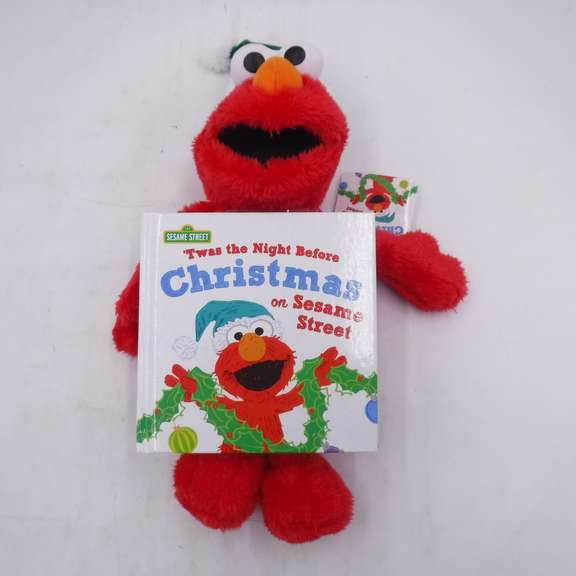 Elmo Stuffed Animal With "Twas the Night Before Christmas on Sesame ...