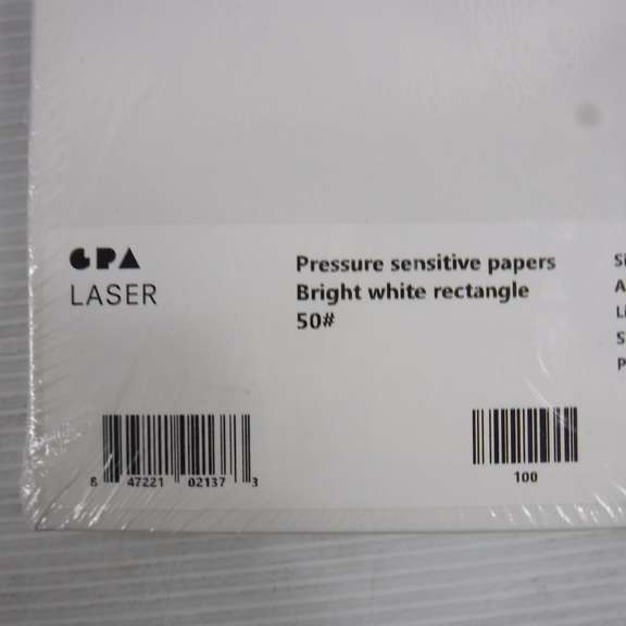Pressure Sensitive Papers Bright White 100 Sheets 8''x 11'' - Dutch Goat