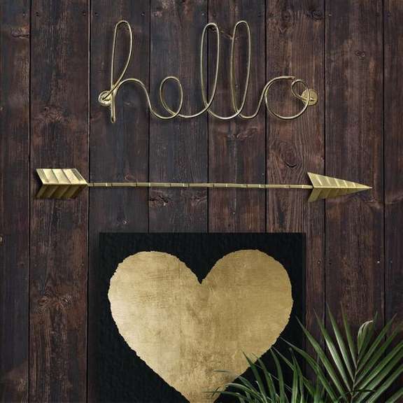 ARROW ONLY - Wall Charmer 14 1/2" Gold Arrow - Wall Decor (Stock Pic ...