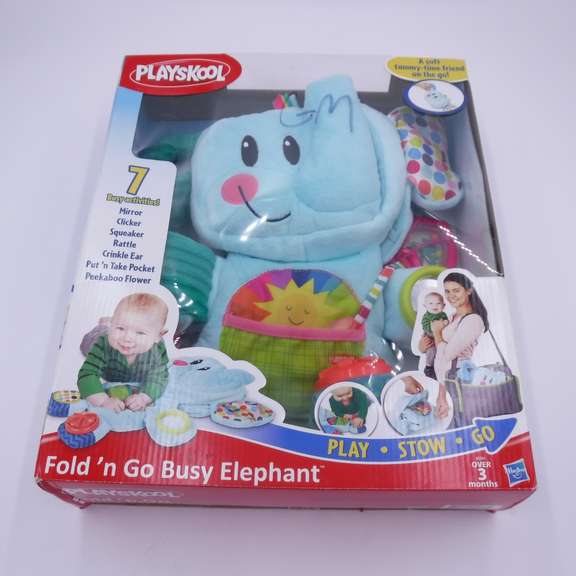 Playskool Fold'n Go Busy Elephant, Blue - Dutch Goat
