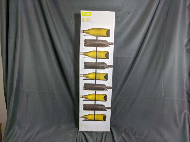 True Align Wall-Mounted Wine Rack - holds 9 standard bottles - Dutch Goat