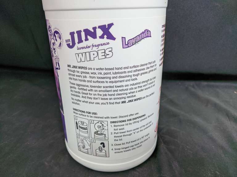 Lot of 6 Claire Jinx Wipes - each has 70 wipes - total 420 wipes ...