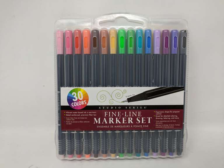Studio Series Fine- Line Marker Set [ 30 Count ] - Dutch Goat