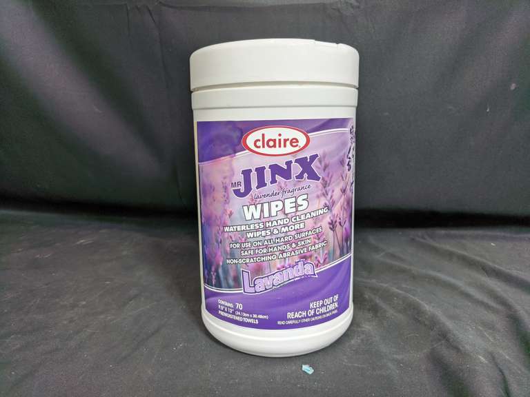 Lot of 6 Claire Jinx Wipes - each has 70 wipes - total 420 wipes ...