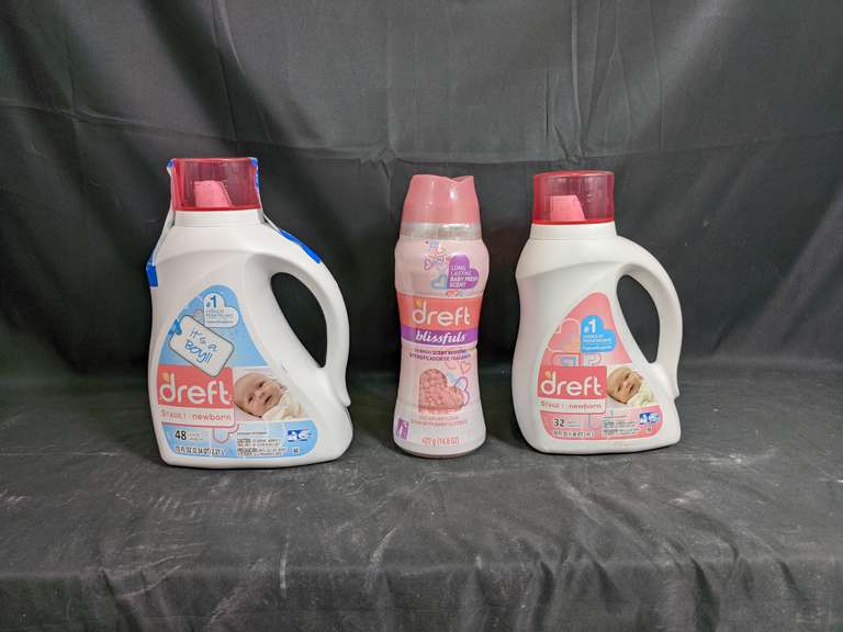 Assortment of 3 Dreft Products - about 80 loads - Dutch Goat