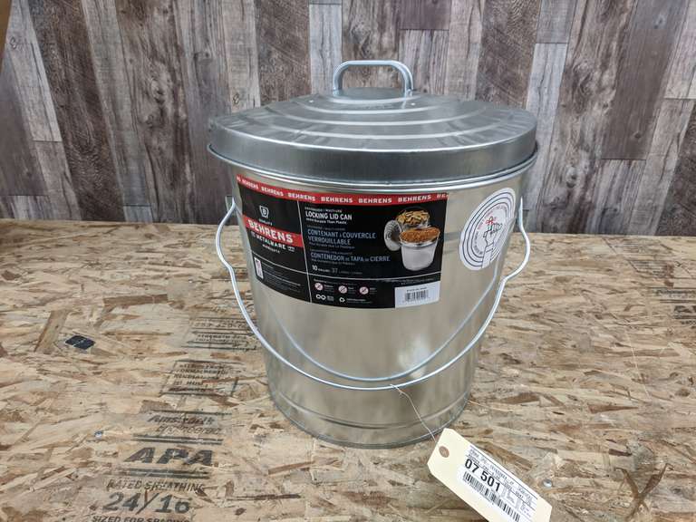 Behrens Locking Lid Can ( 10 Gal ) - Dutch Goat