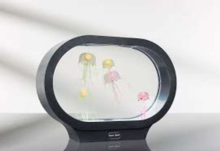Sharper Image Fantasy Jellyfish Aquarium - 12 x 9 Inches - Dutch Goat