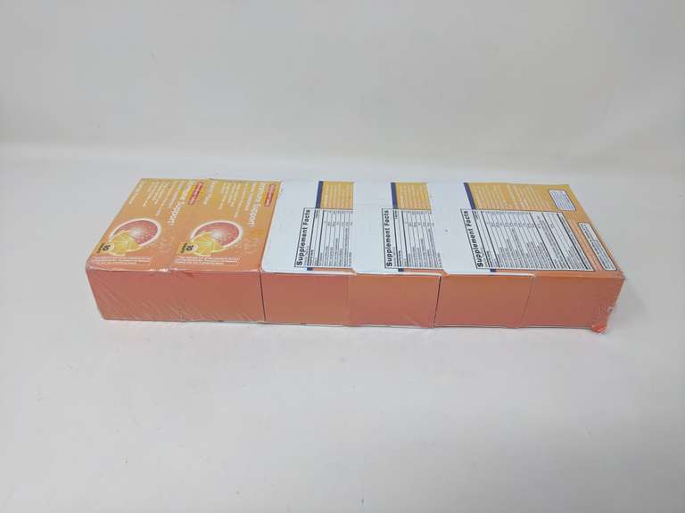 Equate Immune Support Effervescent Tablets Orange Flavor 10 Tablets - Pack of 6 - Dutch Goat