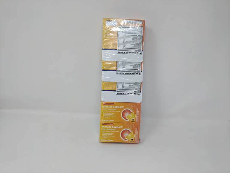 Equate Immune Support Effervescent Tablets Orange Flavor 10 Tablets ...