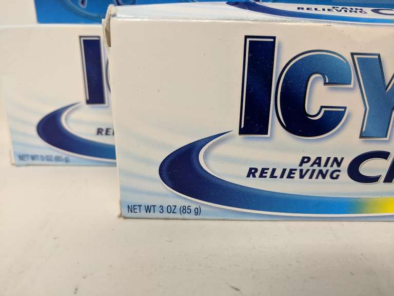 Lot of 4 Icy Hot Pain Relieving Cream - Dutch Goat